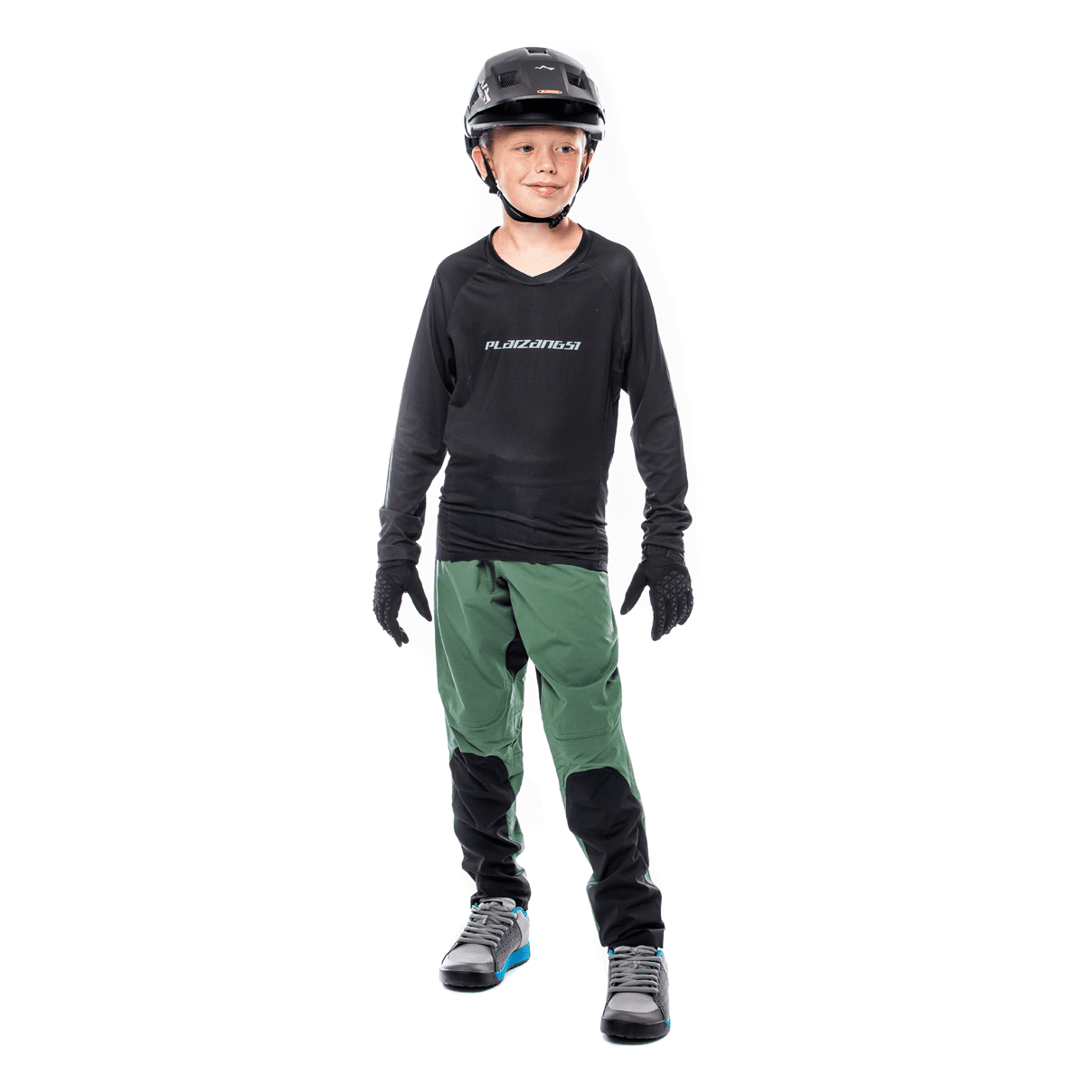 MTB Kinderhose CF Hybrid Youth Grün – Wasserabweisend ...